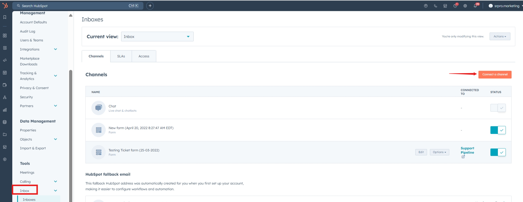 Setting Up a Calling Channel in HubSpot's Conversations Inbox